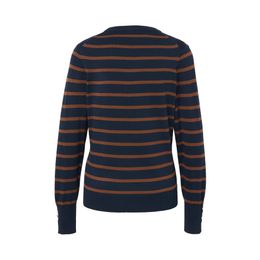 Tchibo - Feinstrickpullover - Damen - Gr. XL - dunkelblau/gestreift