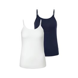 Tchibo - 2 Hemdchen - Damen - Gr. XL - dunkelblau