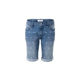 Tchibo - Jeans-Shorts - Damen - Gr. 42 - dunkelblau/print
