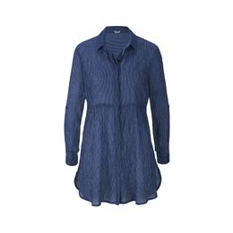 Tchibo - Gestreifte Longbluse - Damen - Gr. 50 - dunkelblau/gestreift