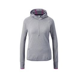 Tchibo - Thermo-Kapuzen-Laufshirt - Damen - Gr. L - grau