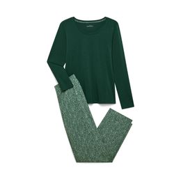Tchibo - Pyjama - Damen - Gr. XL - dunkelgr&uuml;n