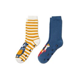 Tchibo - 2 Paar Antirutsch-Socken - Kinder - Gr. 31-34 - dunkelblau