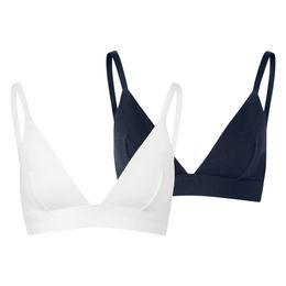Tchibo - 2 Soft-BHs - Damen - Gr. 80B - dunkelblau