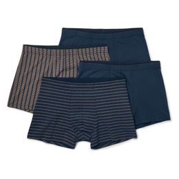 Tchibo - 4 Slipboxer mit Modal - Herren - Gr. M/5 - dunkelblau/print