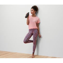 Tchibo - Wende-Sporttight - Damen - Gr. L - rosa/print