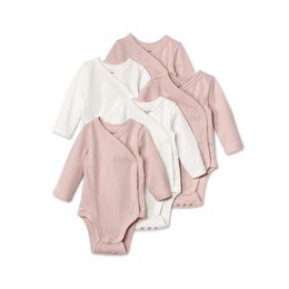 Tchibo - 5 Baby-Bodys mit Mitwachsfunktion - Baby - Gr. 98/104 - wei&szlig;/print
