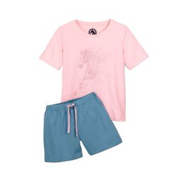 Tchibo - Shorty-Pyjama aus Bio-Baumwolle - M&auml;dchen - Gr. 158/164 - silber