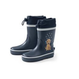 Tchibo - Gummistiefel - Kinder - Gr. 32-33 - dunkelblau/print