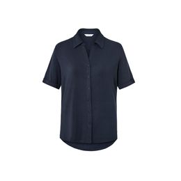 Tchibo - Blusenshirt mit Knopfleiste - Damen - Gr. XL - dunkelblau