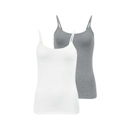 Tchibo - 2 Hemdchen - Damen - Gr. XL - wei&szlig;