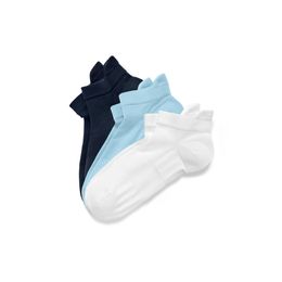 Tchibo - 3 Paar Unisex-Profi-Laufsocken - Unisex - Gr. 35-38 - hellblau