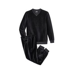 Tchibo - He.-Pyjama - Herren - Gr. XL - schwarz