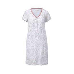 Tchibo - Kurzarm-Nachthemd - Damen - Gr. S - grau/gepunktet