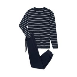 Tchibo - Pyjama mit B&uuml;ndchen - Herren - Gr. XXL - dunkelblau