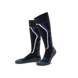 Tchibo - Thermo-Skisocken mit Wolle - Unisex - Gr. 43-46 - schwarz