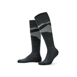 Tchibo - Skisocken - Unisex - Gr. 39-42 - schwarz/gestreift
