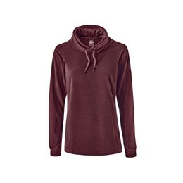 Tchibo - Fleecepullover mit Kragen - Damen - Gr. S - bordeaux