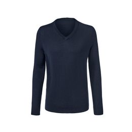 Tchibo - Merino-Pullover mit V-Ausschnitt - Herren - Gr. L - dunkelblau