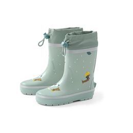 Tchibo - Gummistiefel - Kinder - Gr. 30-31 - gr&uuml;n/print