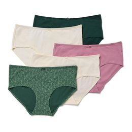 Tchibo - 5 Pantys - Damen - Gr. M - dunkelgr&uuml;n
