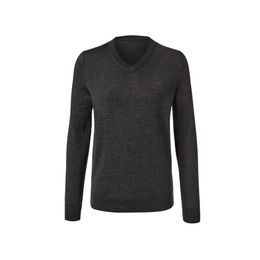 Tchibo - Merino-Pullover mit V-Ausschnitt - Herren - Gr. L - anthrazit