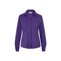 Tchibo - Blusenshirt mit Knopfleiste - Damen - Gr. L - lila