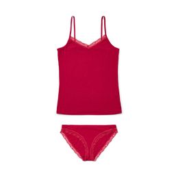 Tchibo - Hemdchen-Slip-Set - Damen - Gr. S - rot