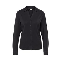 Tchibo - Blusenshirt mit Knopfleiste - Damen - Gr. M - anthrazit