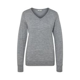 Tchibo - Merino-Feinstrickpullover - Damen - Gr. L - grau