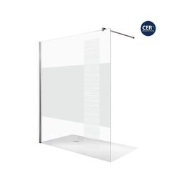 Breuer -Dusche &raquo;Entra&laquo; &ndash; Duschwand - Gr. 1,20 - silber