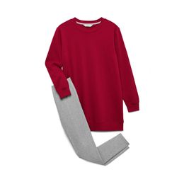 Tchibo - Leggings-Pyjama-Set - Damen - Gr. L - dunkelrot