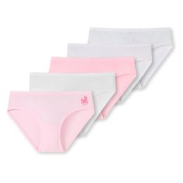 5 Schiesser Kinder-Slips - Gr. 92 - wei&szlig;