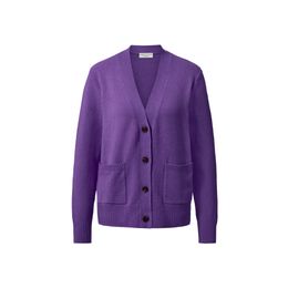 Tchibo - Strickjacke mit Wolle - Damen - Gr. M - lila