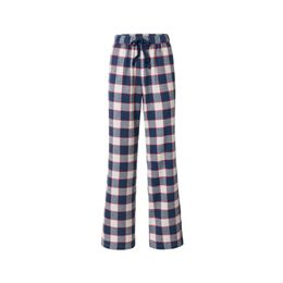 Tchibo - Flanell-Relaxhose - Damen - Gr. 42 - wei&szlig;/kariert