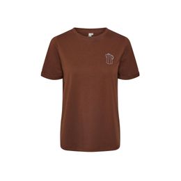 Tchibo - T-Shirt mit Stickerei - Damen - Gr. XL - hellgr&uuml;n
