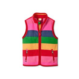 Tchibo - Fleeceweste aus recyceltem Material - Kinder - Gr. 98/104 - mehrfarbig/gestreift