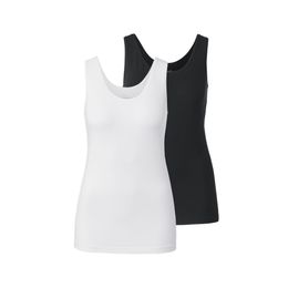 Tchibo - 2 Hemdchen - Damen - Gr. XL - schwarz