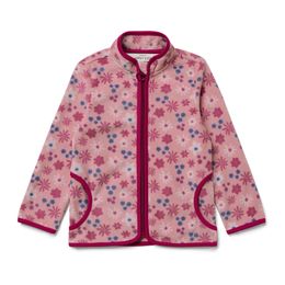 Tchibo - Kinder-Fleecejacke - Baby - Gr. 74/80 - dunkelrosa/print