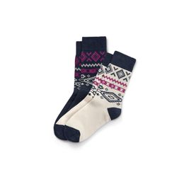 Tchibo - 2 Paar Thermosocken - Damen - Gr. 35-38 - dunkelblau
