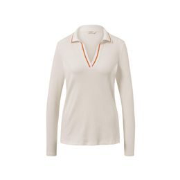 Tchibo - Geripptes Poloshirt - Damen - Gr. S - creme