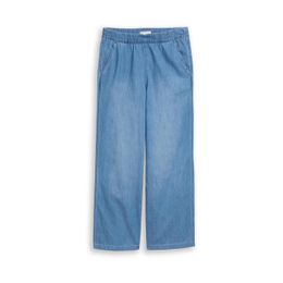 Tom Tailor Kinder-Light-Weight-Wide-Leg-Fit-Jeans - M&auml;dchen - Gr. 164 - dunkelblau