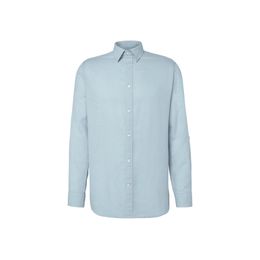 Tchibo - Hemd mit Leinen - Herren - Gr. XL - hellblau