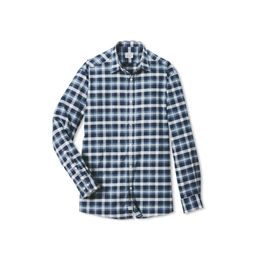 Tchibo - Flanell-Hemd - Herren - Gr. M - wei&szlig;/kariert