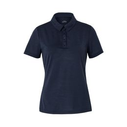 Tchibo - Sport-Poloshirt mit Merinowolle - Damen - Gr. XL - dunkelblau