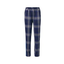 Tchibo - Karierte Joggpants - Damen - Gr. L - wei&szlig;/kariert
