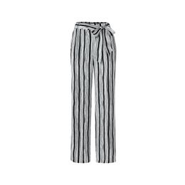 Tchibo - Webhose mit Bindeg&uuml;rtel - Damen - Gr. 40 - schwarz/gestreift
