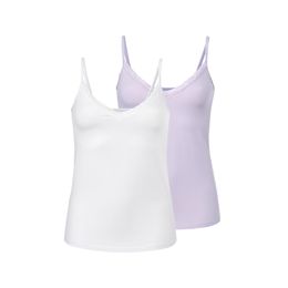 Tchibo - 2 Hemdchen - Damen - Gr. L - lila