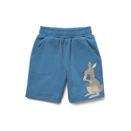 Tchibo - Kinder-Sweatshorts - Gr. 98/104 - blau/print