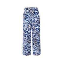 Tchibo - Bedruckte Palazzohose - Damen - Gr. XL - wei&szlig;/print